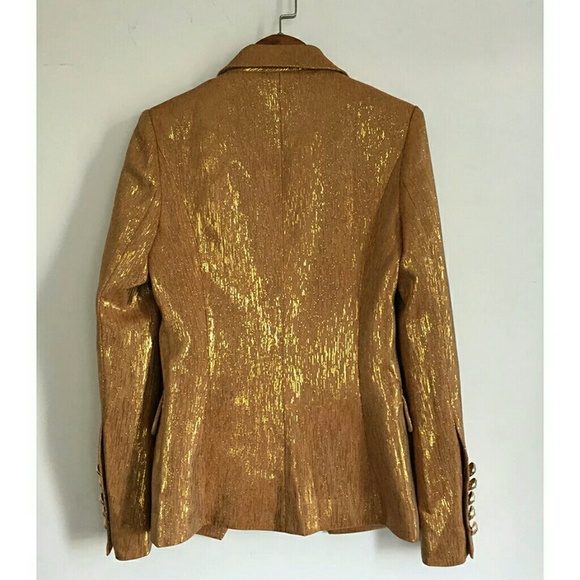 Jackets & Coats | Gold Blazer | Poshmark
